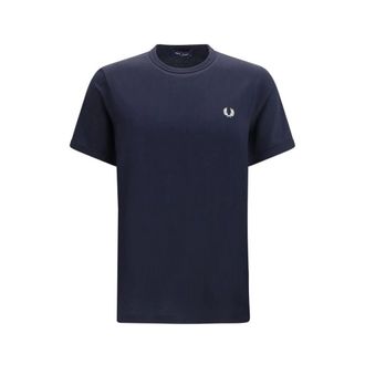 Fred Perry Homme, Tops, Bleu, Taille: XL T-Shirt Ringer