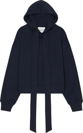 Closed Femme, Sweatshirts et sweats &agrave; capuche, Bleu, Taille: 38 FR Sweat &agrave; capuche papillon