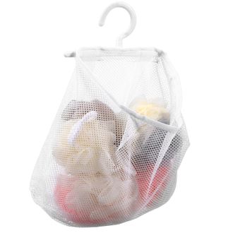 Soimiss Mehrzweck H&auml;ngende Netz Aufbewahrungstasche mit Drehbarem Haken Waschbarer W&auml;scheklammerbeutel f&uuml;r Haushalt K&uuml;che Bad Organizer f&uuml;r Klammern Kosmetik 