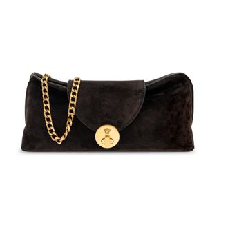 Versace Femme, Sacs, Brun, Taille: ONE Size Vivian Suede Clutch
