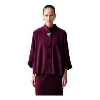 Joseph Ribkoff Klassische Trapezjacke - - Jackets - Damen - Rot - 2XL