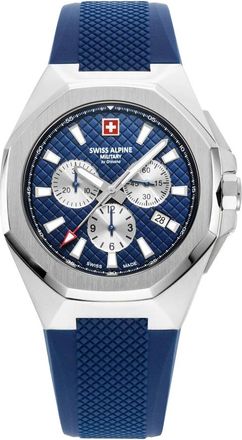 Swiss Alpine Military Homme, Accessoires, Gris, Taille: ONE Size Montre pour homme Chronographe 42 mm Avenger Argent 7005.9