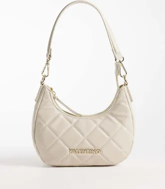 Valentino sac bandouli&egrave;re matelass&eacute; ocarina cr&egrave;me-Blanc