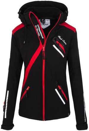Rock Creek Damen Softshell Jacke &Uuml;bergangs Jacke Windbreaker Regenjacke Damenjacken Outdoorjacke Windjacke D-371 Schwarz XXXL