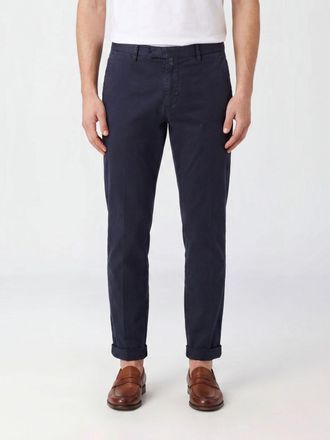 BRIGLIA 1949 Pantalon chino slim fit en m&eacute;lange de coton et Tencel &agrave; poches italiennes