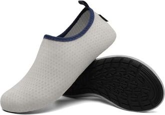 Saguaro Chaussures Aquatiques Homme Chaussures deau Femme Chaussure de Plage Séchage Rapide Chaussures Plongée pour Mer Nautiques Baignade Riviere Gris Taupe 