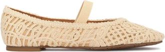 Kazar Femme, Chaussures, Beige, Taille: 40 EU Escarpins Kazar beiges en tissu tiss&eacute; avec motif ajour&eacute;