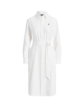Ralph Lauren BELTED COTTON OXFORD SHIRTDRESS