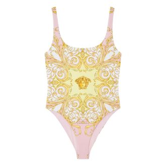 Versace Femme, Maillots de bain, Multicolore, Taille: 42 FR Maillot de bain une pi&egrave;ce imprim&eacute; Barocco Printanier