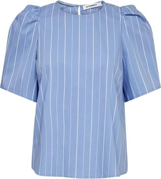 Co'Couture Femme, Blouses et Chemises, Bleu, Taille: 36 FR Hauts