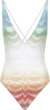Missoni Femme, Maillots de bain, Multicolore, Taille: 36 FR Maillot de bain une pi&egrave;ce col V