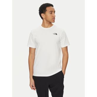 The North Face T-Shirt Vertical NF0A89FP Wei&szlig; Regular Fit