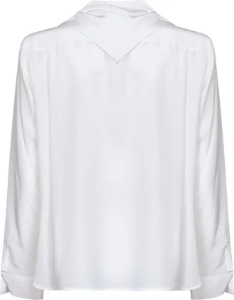 Max Mara Cr&ecirc;pe De Chine Silk Shirt - White