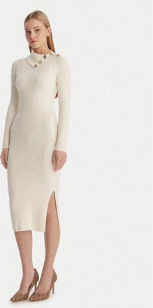 Guess Strickkleid W6RK01 Z2YJ2 &Eacute;cru Regular Fit