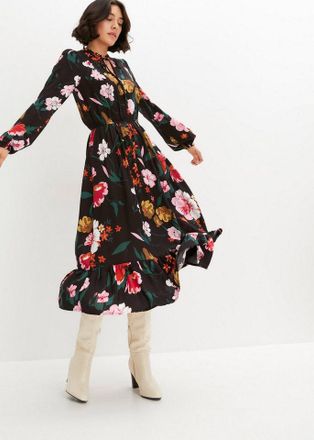 Bonprix Midikleid f&uuml;r stilvolle Anl&auml;sse, aus Viskose, ausgestellte Passform