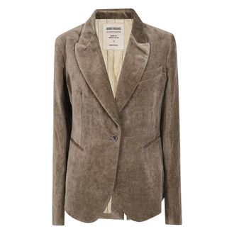 Uma Wang UMA Wang - Veste &Eacute;l&eacute;gante Karon - Femme - Vestes - Brun - Taille: 40 FR
