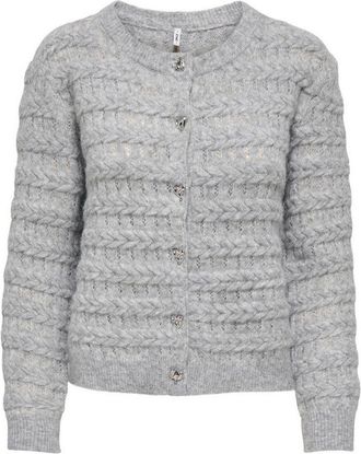 Only Strickjacke ONLCABALA LS CABEL CARDIGAN CC KNT Materialmix, regular fit