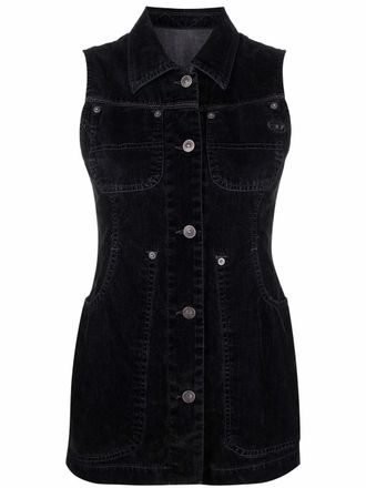 Diesel chemise De-Vik &agrave; design sans manches - Noir
