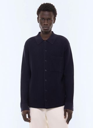Fursac Surchemise c&ocirc;tel&eacute;e en coton et laine - Taille XXL - Homme