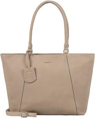 Burkely Special Sara Grand sac fourre-tout 15.6 - Sac Ordinateur Femme en Cuir Gris - Sac Cabas de Travail &Eacute;l&eacute;gant et Pratique avec Bandouli&egrave;re R&eacute;glable - Sac