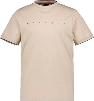 Hackett Herren T-Shirt beige Baumwolle