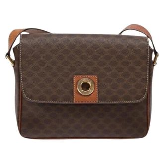 Celine Sac bandouli&egrave;re Pre-owned Vintage en toile - Femme - Pre-owned - Brun - Taille: ONE Size