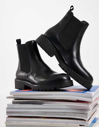 Vagabond Shoemakers Kenova bottines Chelsea chunky en cuir noir