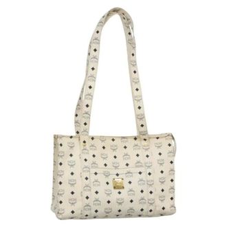MCM Pre-owned Cuir sacs-main - Femme - Pre-owned - Blanc - Taille: ONE Size