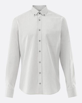 van Laack Gestreiftes Oxford-Hemd mit Button-Down-Kragen