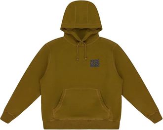 Aim&eacute; Leon Dore Stadium Brown Hoodie mit Logo-Stapel - Braun