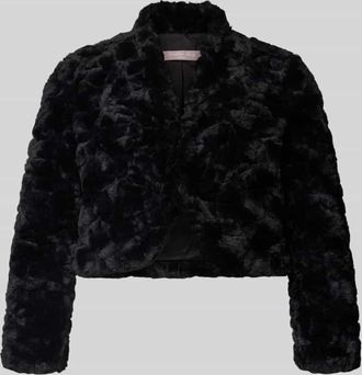 Christian Berg Cocktail Cropped Jacke aus Kunstfell mit 3/4-Arm