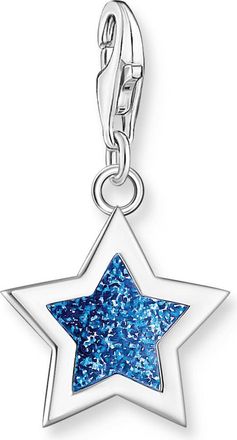 Thomas Sabo Charm-Anhänger Stern Silber recycletes 925 Sterlingsilber 2055-007-32