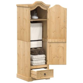 vidaXL Kleiderschrank Corona 55x52x170 cm Massivholz Kiefer Vidaxl