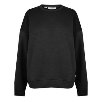 Calvin Klein Sweatshirt f&uuml;r Damen, Regul&auml;r, Drop-&Auml;rmel (Schwarz)
