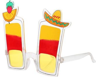 IFUNDOM Lunettes de Fête Décoratives Forme Cocktail Légères et Confortables Accessoires Amusants pour Soirées Anniversaire Plage et Événements Hawaïens