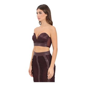 Elisabetta Franchi Femme, Tops, Multicolore, Taille: 38 FR Corpetto Bustier