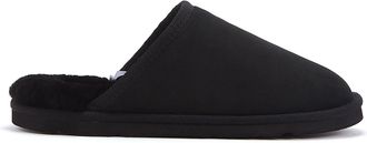 Australia Luxe Mool Herren-Hausschuhe, schwarz