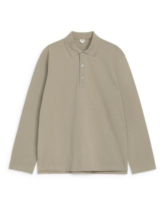Arket Pikee-Poloshirt -Beige
