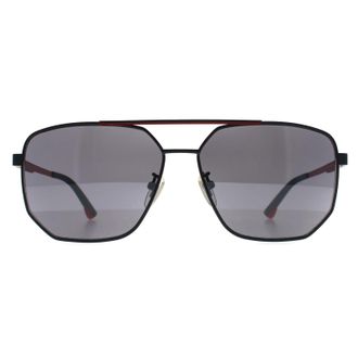 Police Polizei Aviator Mens Semi Matte Grau Rauch Spiegel SPLB36 Synth 1