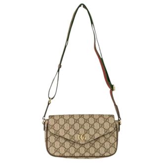 Gucci Sac bandouli&egrave;re GG Supreme Pre-owned - Femme - Pre-owned - Brun - Taille: ONE Size
