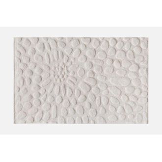 Vente-Unique Vente-unique - Tapis en relief 100% laine tuft&eacute; main effet galet - 200 x 290 cm - Ivoire - orabel