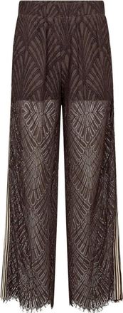 Co'Couture Femme, Pantalons, Brun, Taille: 40 FR LetiCC Lace Panel LL Pant