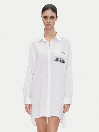 DKNY Nachthemd YI30048 Weiß Relaxed Fit