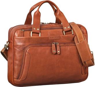Royalz Chicago Sac à Bandoulière en Cuir pour Ordinateur Portable 15,6 Pouces pour Homme Sac Messenger Grand Porte-Documents Sac à Main Business Vintage