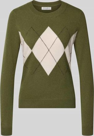 Christian Berg Slim Fit Strickpullover aus Kaschmir-Mix mit Rundhalsausschnitt