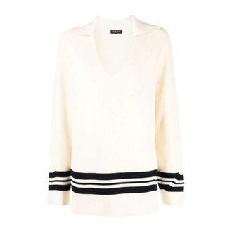 Rag & Bone Casual Gestreiftes Polo-Tunika-Kleid Beige - - Knitwear - Damen - Beige - L