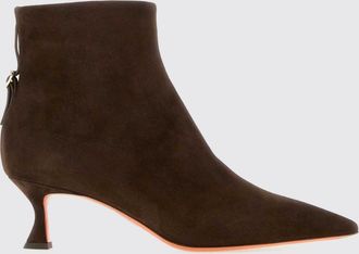 Santoni Wildleder-Stiefeletten mit Spool-Absatz und mandelf&ouml;rmiger Spitze