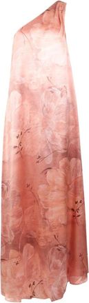 Kiton Femme, Robes, Rose, Taille: 42 FR Robe Maxi Asym&eacute;trique