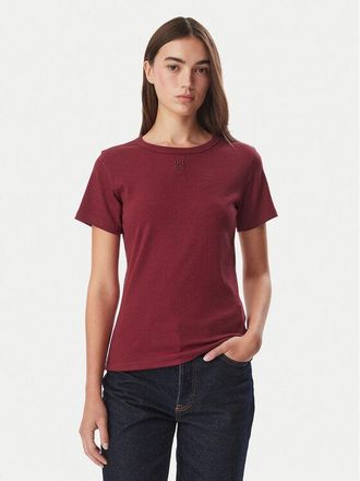 HUGO BOSS T-Shirt Deloris 50512002 Dunkelrot Slim Fit