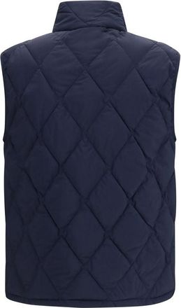 Burberry Mens Blue Polyamide Sleeveless Jacket Clothing